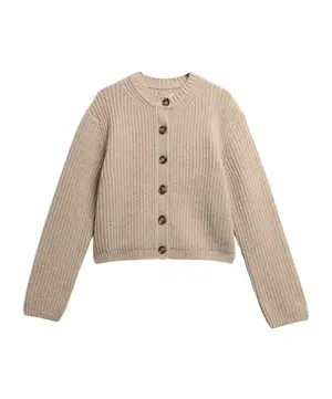 Barbour Button-front Knit Cardigan - Birch