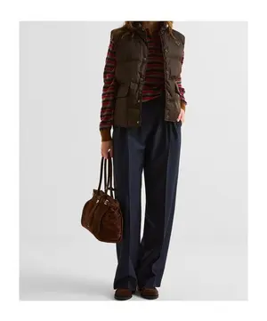 Prada Quilted Stand Collar Vest