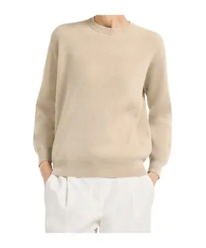 Brunello Cucinelli Cashmere English Rib Knit Sweater
