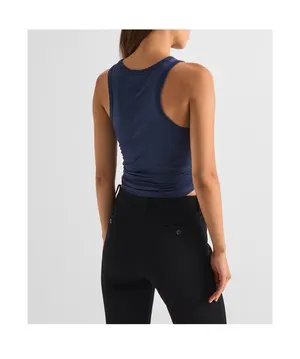 Magda Butrym Cropped Sleeveless Tank Top With Front Knot Detail - No