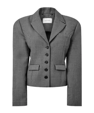 Magda Butrym Cropped Fitted Blazer - No