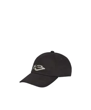Y3 Printed Logo Baseball Cap - Black