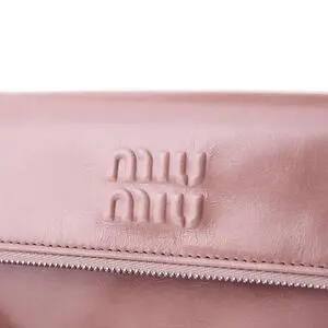Miu Miu Solid Color Wallet - Nude