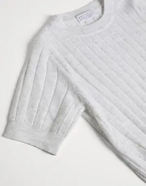 Brunello Cucinelli Ribbed Knit T-shirt