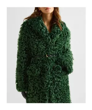 Prada Midlength Plush Coat