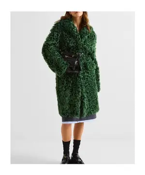 Prada Midlength Plush Coat - No
