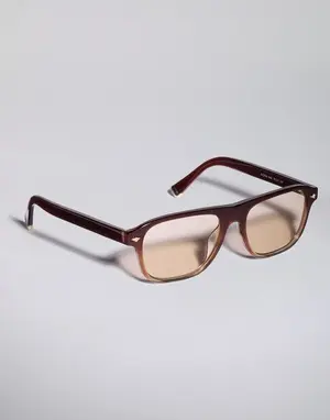 Brunello Cucinelli Rectangular Acetate Frame