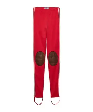 Prada Fleece Leggings - Red