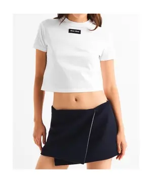 Miu Miu Cropped T-shirt
