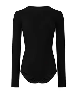 MAISON MARGIELA Minimalist Longsleeve Bodysuit - Black