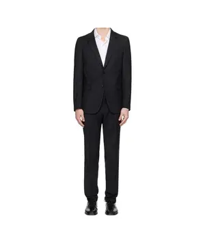 Hugo Boss Micro-patterned Slim Fit Suit - Black