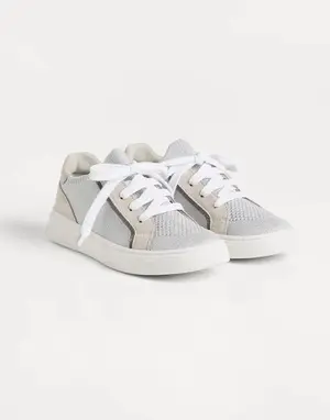 Brunello Cucinelli Suede-paneled Low-top Sneakers
