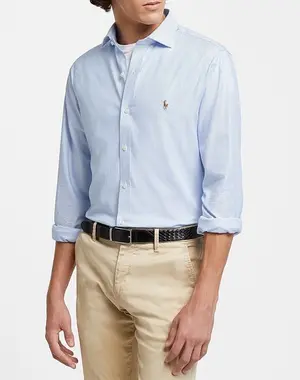Polo Ralph Lauren Embroidered-logo Striped Shirt