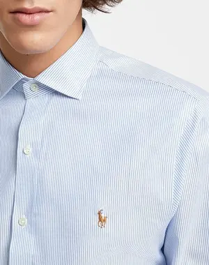 Polo Ralph Lauren Embroidered-logo Striped Shirt