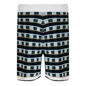 Casablanca Crochet Mosaic Shorts