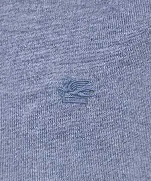 Etro Pegaso Embroidered Turtleneck Knitted Jumper