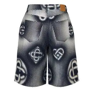 Casablanca Pearlescent Monogram Shorts - Black