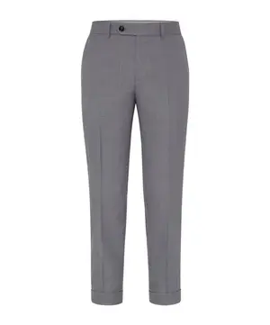 Brunello Cucinelli Tapered-leg Tailored Trousers - Grey