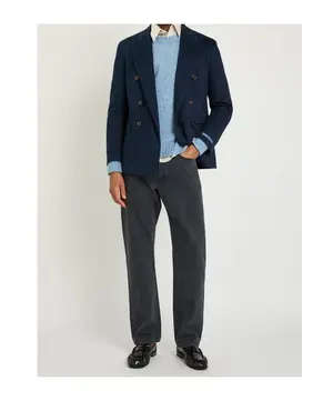 Polo Ralph Lauren Double-breasted Stretch-cotton Blazer