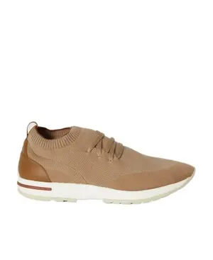 Loro Piana 360 Lp Flexy Walk Knitted Leather Sneakers