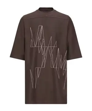 Moncler Rick Owens Jumbo Cotton T-shirt - Brown