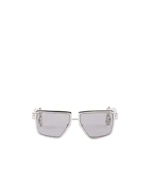 Prada Embellished Full Rim Sunglasses - Silver