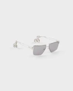 Prada Embellished Full Rim Sunglasses