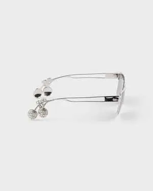 Prada Embellished Full Rim Sunglasses