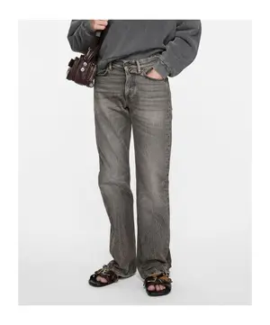 Acne Studios 1981 Logo-patch Wide-leg Denim Trousers