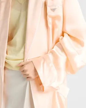 Prada Silk Robe - Peach