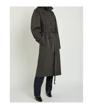 TOTEME Double-breasted Belted Cotton-blend Trench Coat