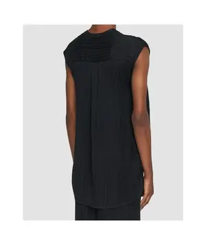 JOSEPH Lucien Pleated Vest - Black