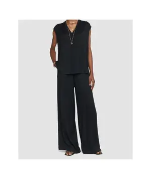 JOSEPH Lucien Pleated Vest - Black