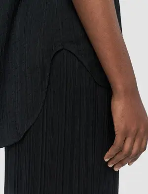 JOSEPH Lucien Pleated Vest - Black