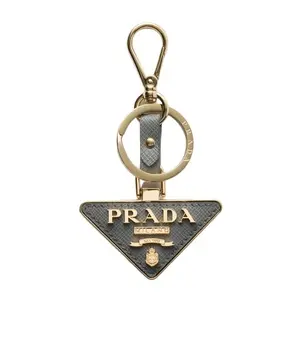 Prada Triangle-logo Keychain