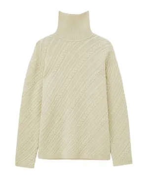 JOSEPH Cable Knit Turtleneck Sweater