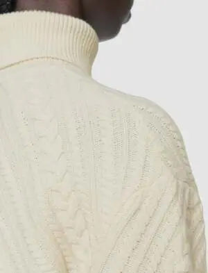 JOSEPH Cable Knit Turtleneck Sweater