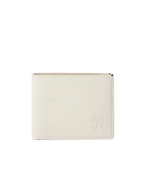 Brunello Cucinelli Logo-debossed Leather Wallet - Ivory