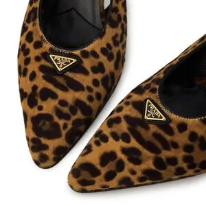 Prada Leopard Print Highheeled Shoes