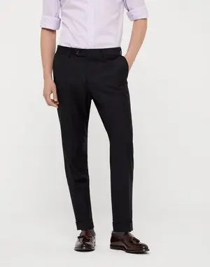 Brunello Cucinelli Tapered-leg Wool Trousers