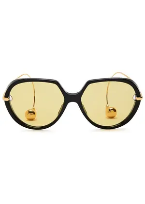 Bottega Veneta Drop Oversized Sunglasses