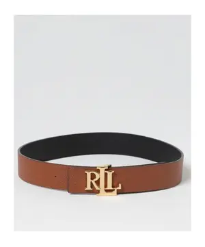 Ralph Lauren Logo Buckled Reversible Belt