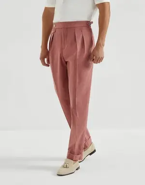 Brunello Cucinelli Pleated Tailored Trousers With Side Buckles