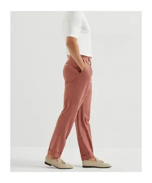 Brunello Cucinelli Pleated Tailored Trousers With Side Buckles