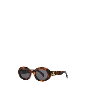 Celine Oval Frame Sunglasses - Black