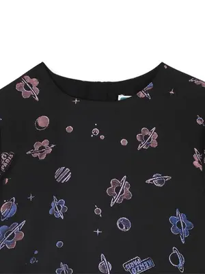 Kenzo Printed Long Sleeve Dress