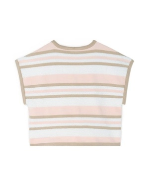 Fendi Multicolor Cotton Knit Crop Top