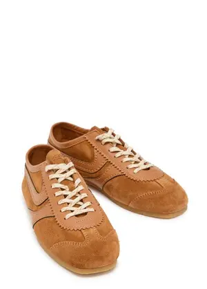 Dries Van Noten Dustin Panelled Suede Sneakers