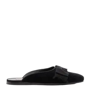 Valentino Garavani Flat Sandals With Bow Detailing