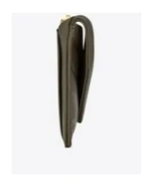 Saint Laurent Cassandre Matelassé Flap Card Case In Lambskin
